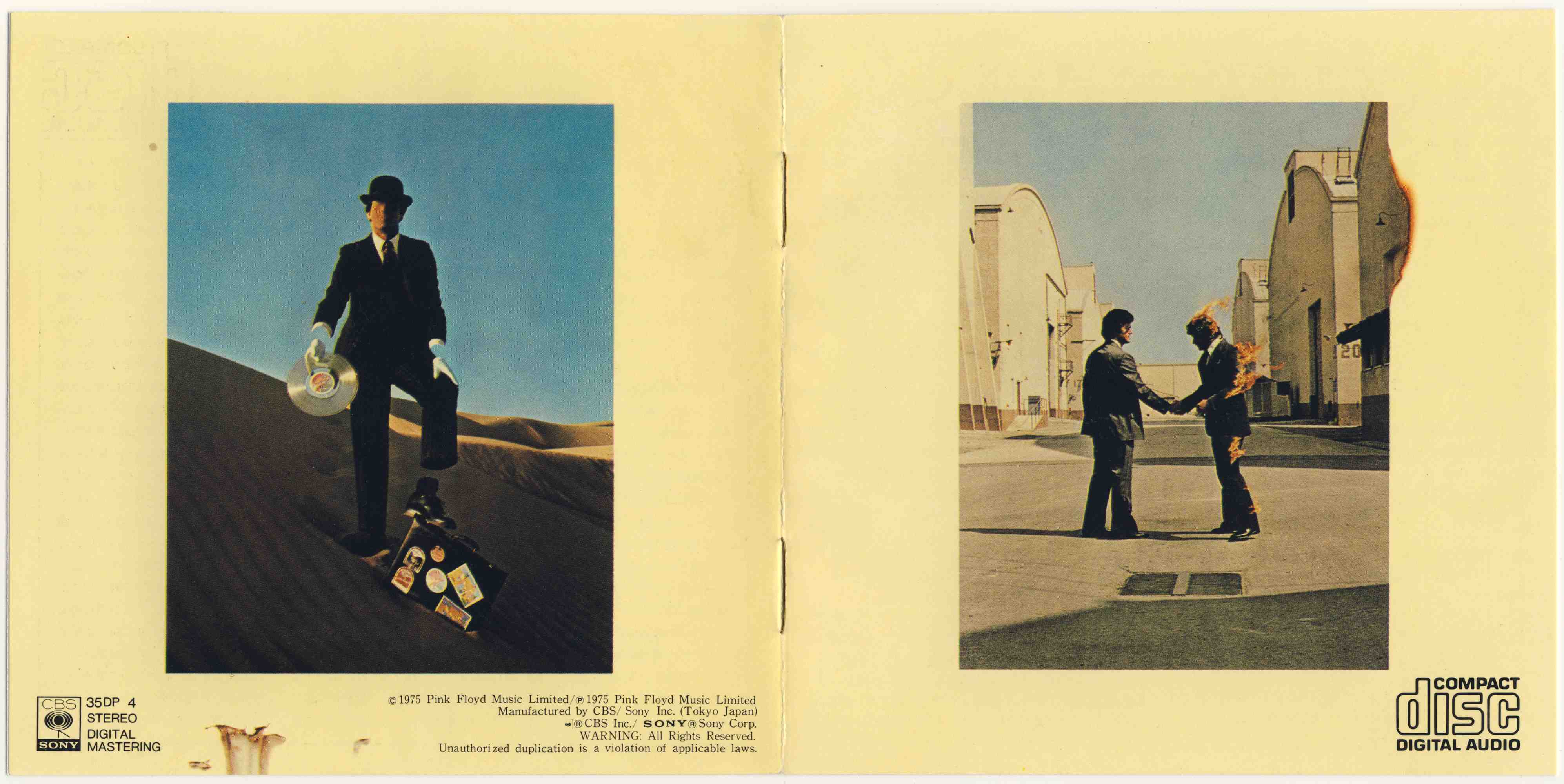 Pink Floyd Wish You Were Here : Front + Inlay JPN | CD Covers | Cover ...